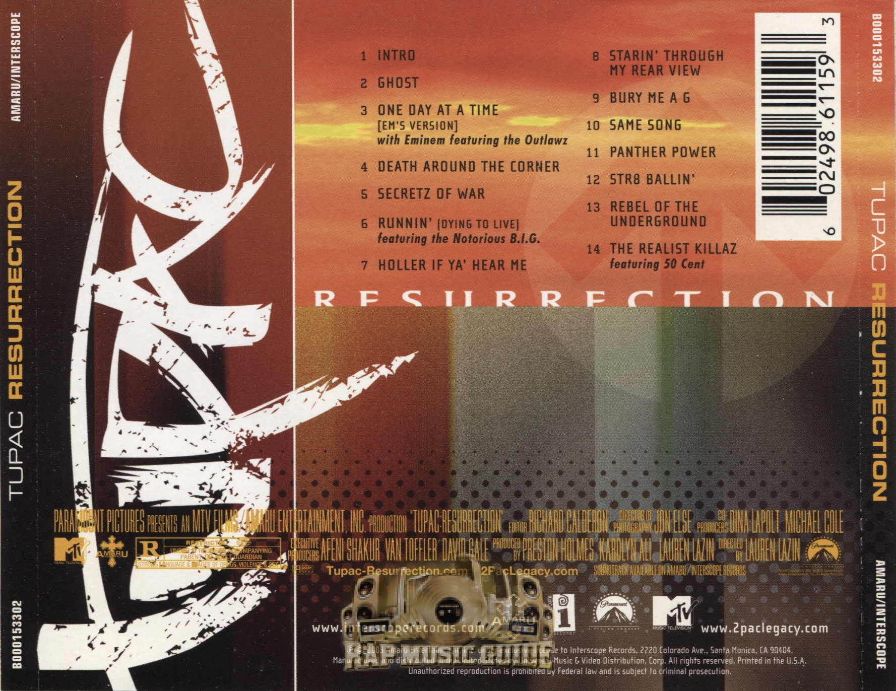 Tupac - Resurrection: CD | Rap Music Guide